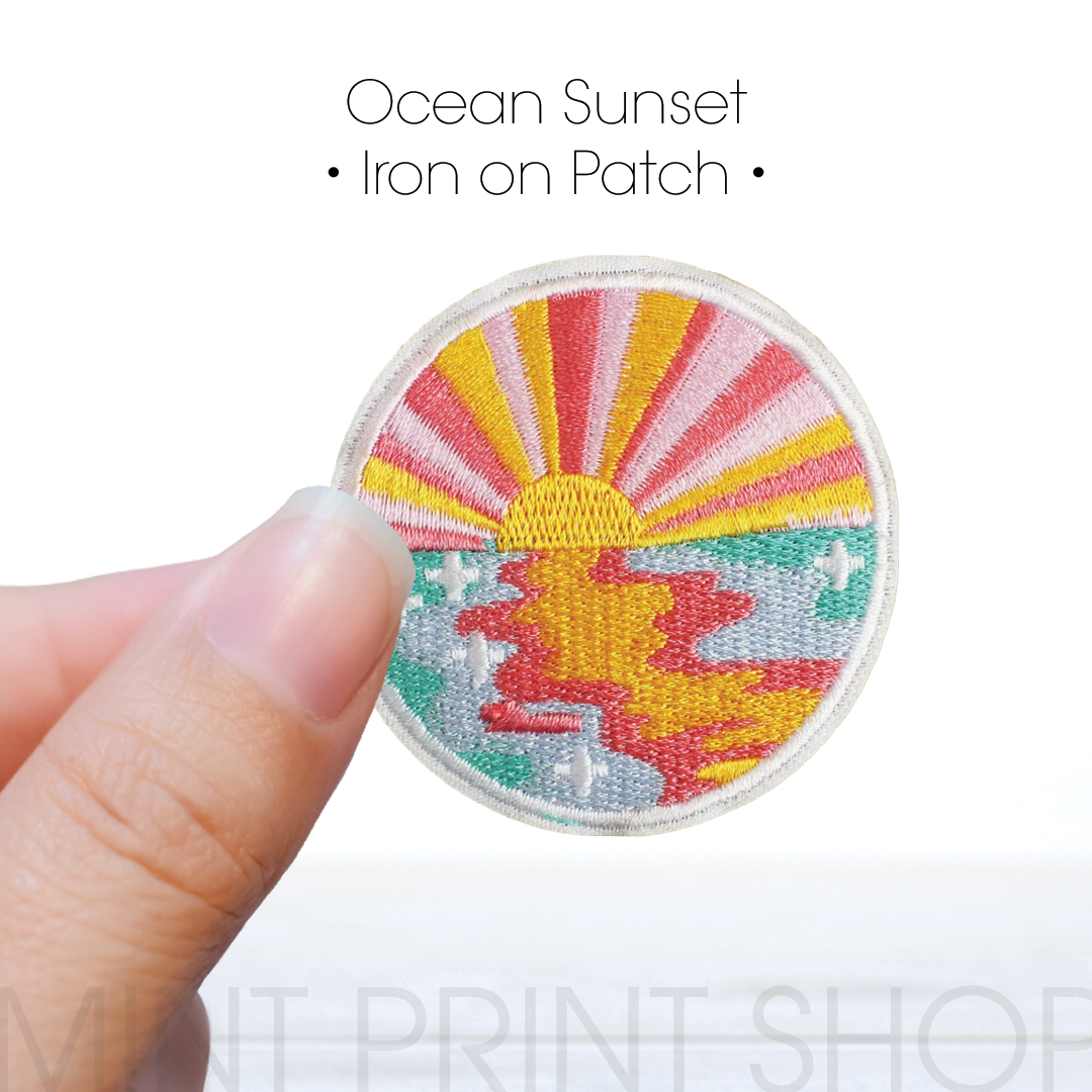 Ocean Sunset | Embroidery Patch – Wild As You